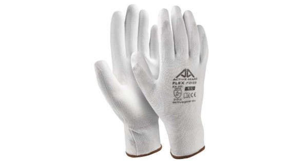 Active Gear balti poliuretāna cimdi 9/L